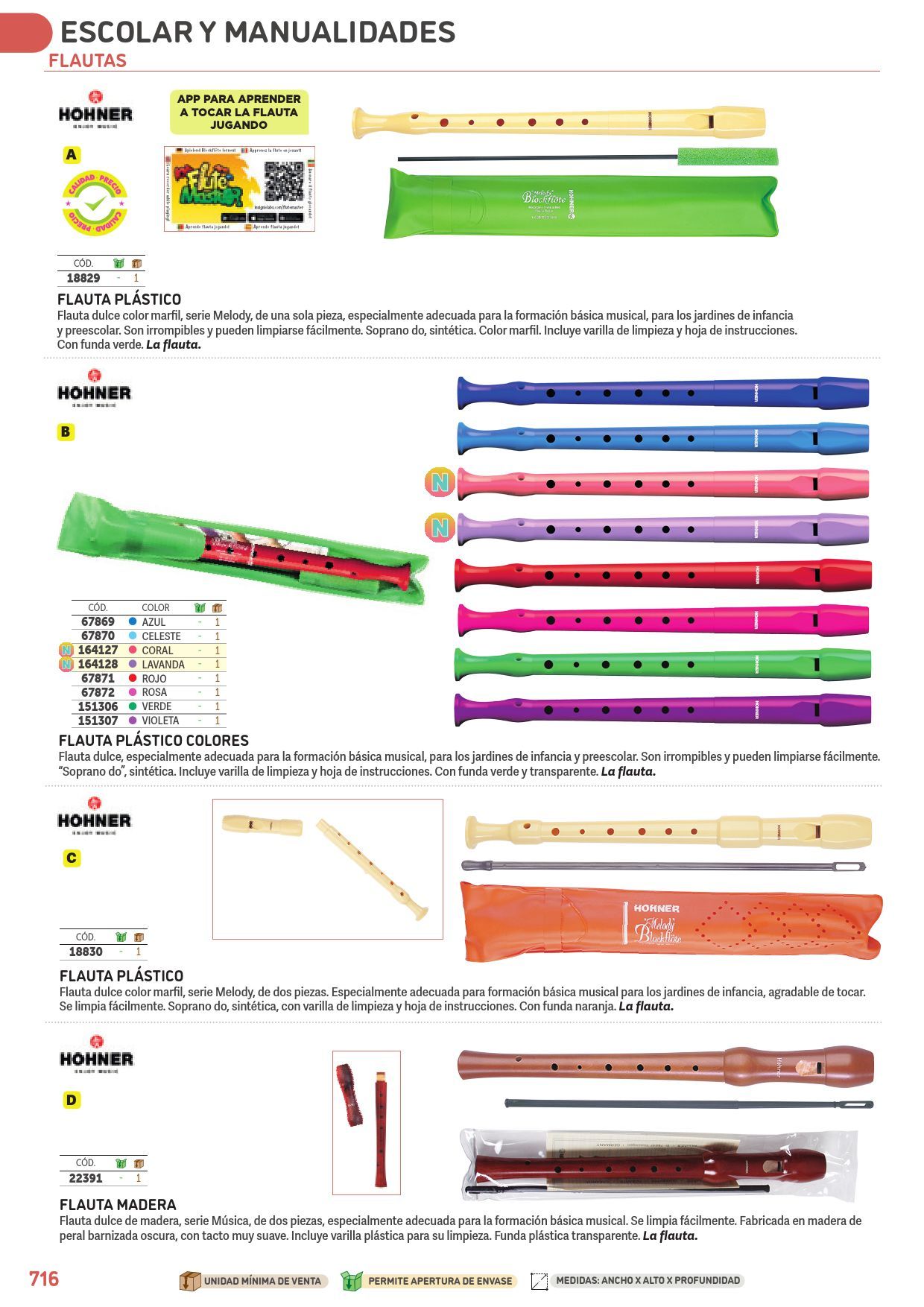 PLOTTER | FLAUTA HOHNER 9508 COLOR CELESTE FUNDA VERDE Y TRANSPARENTE